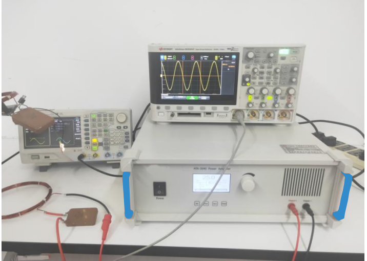 Power amplifier drive coil realizes LED light lighting test - SALUKI